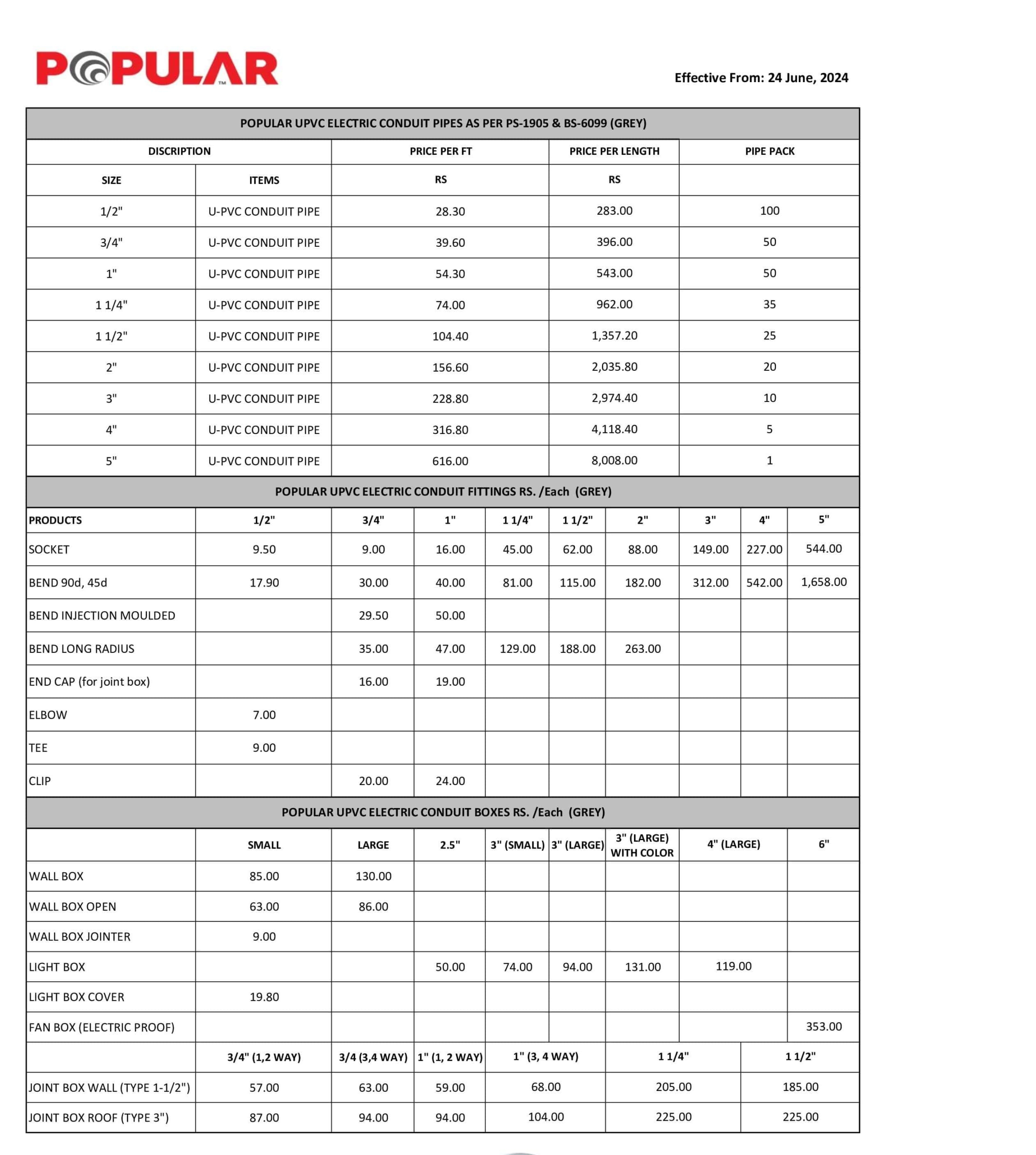 UPDATED Popular Pipes Price List - July, 24 - FLAT 35% OFF😍
